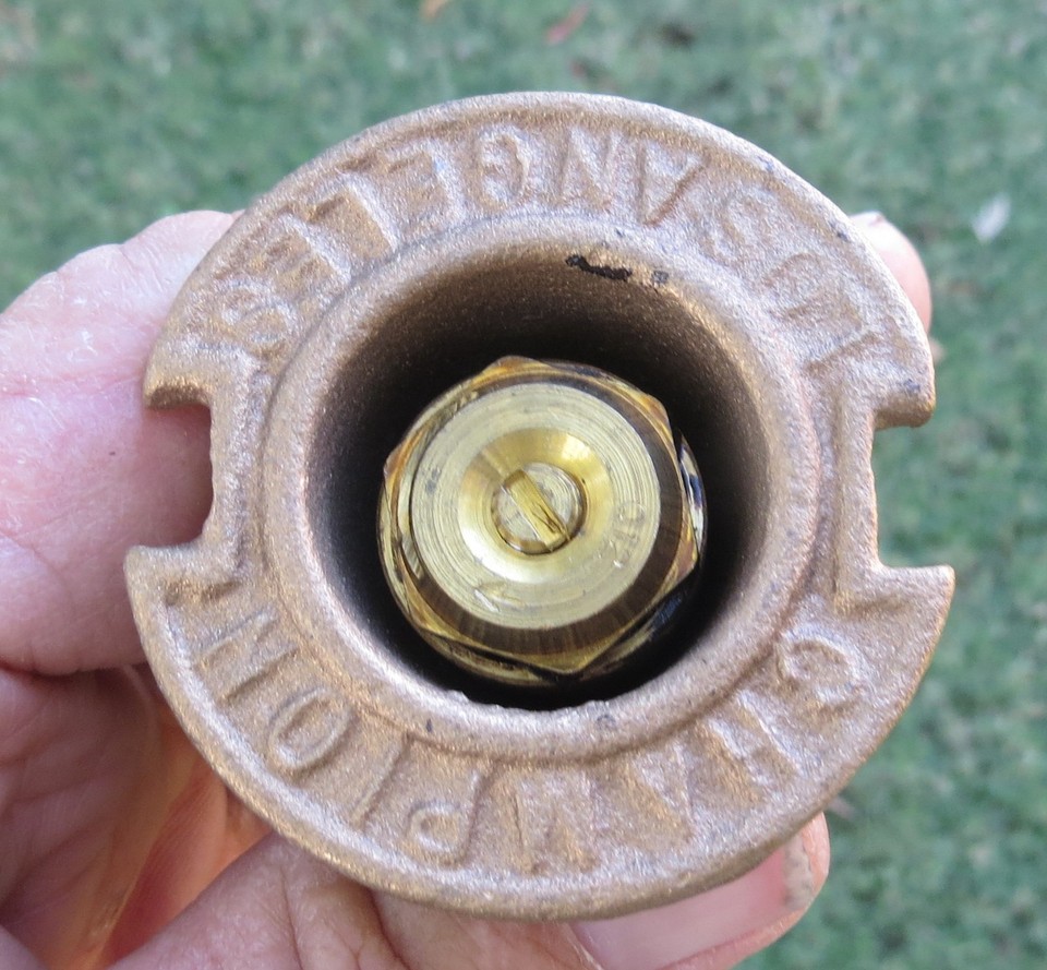 Vintage Champion Brass Sprinkler Heads NOS Half Circle | eBay