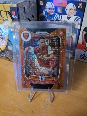 2021-22 Panini Prizm Premier League Gabriel Martinelli Orange Mojo RC ...