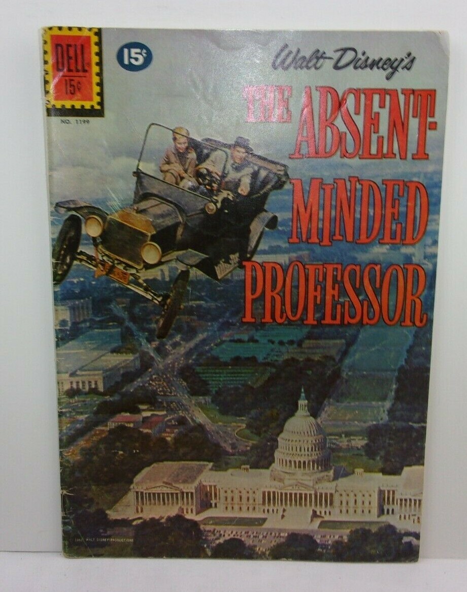 The Absent Minded Professor Dell Walt Disney Four Color comic 1199 VG/F ...