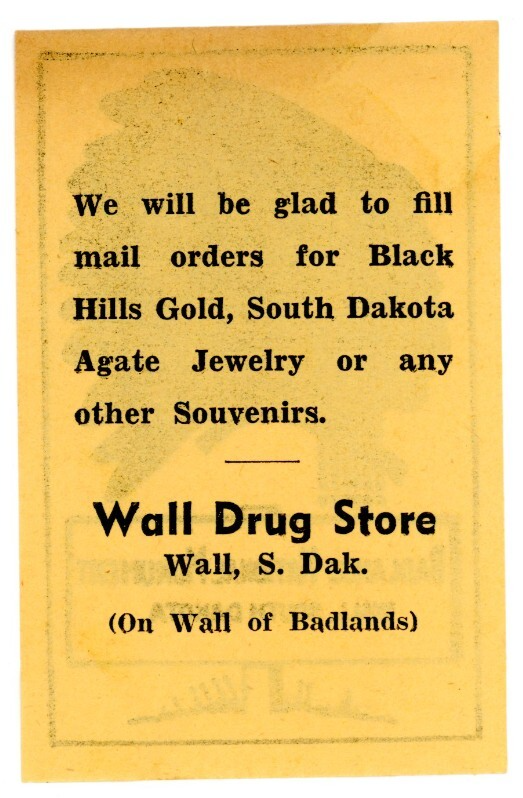 1940s-50s Ted Hustead's Window Hall Decal Drug Store Native American ...