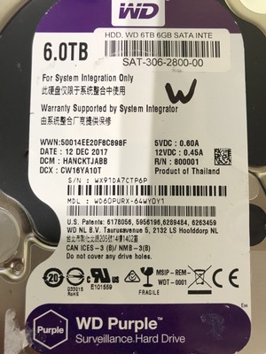 Western Digital 6TB Sata 3.5" WD Purple WD60PURX HDD | eBay