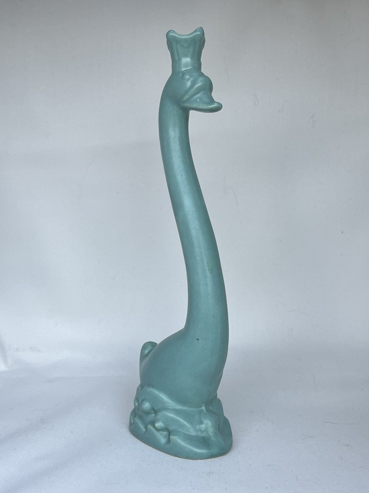 Studio Pottery Turquoise Bird Figurine Mid Century Modern Sculpture ...