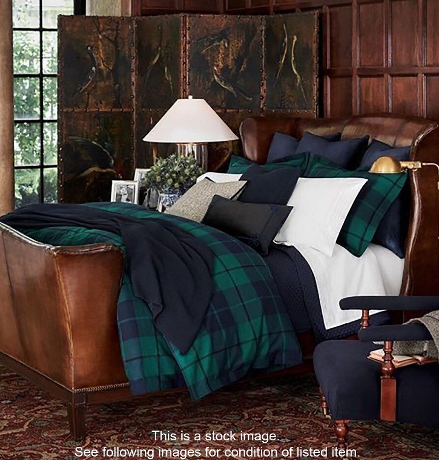 Vintage Ralph Lauren Leather Wingback Bed Cal King VERY RARE! | eBay