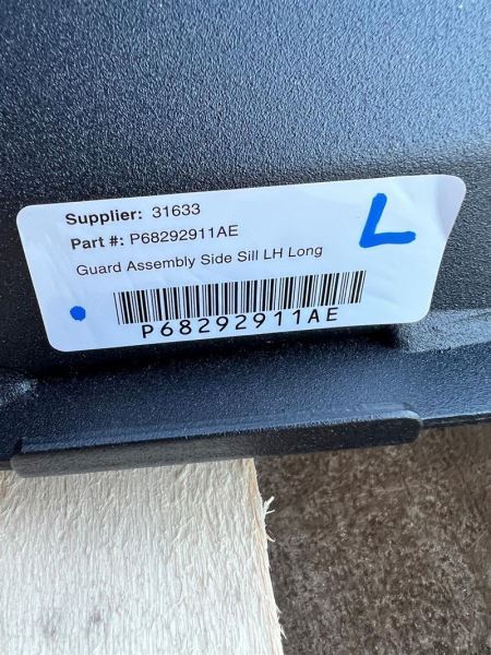 2021 WRANGLER 4-Door Rock Protection Sill Rail SET 68292910AE 2320223 ...