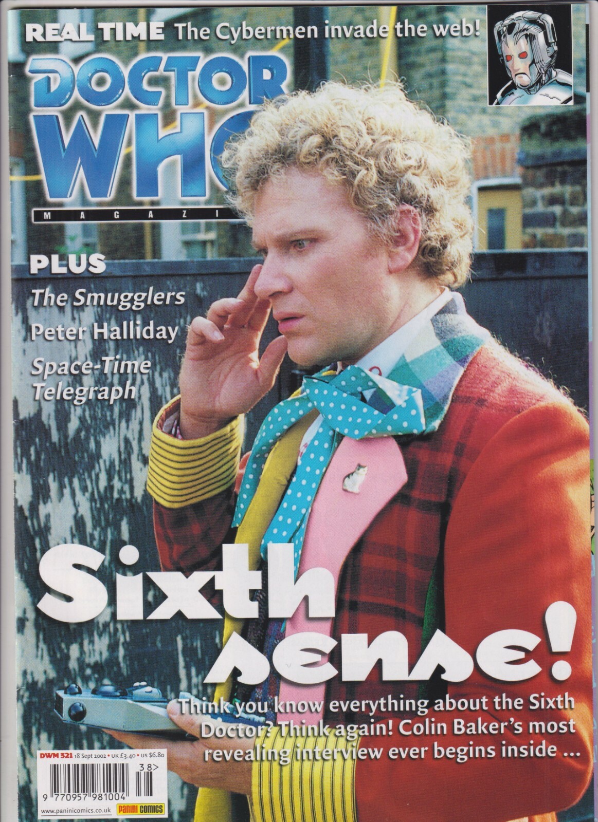 Doctor Who Mag Peter Halliday Colin Baker September 18, 2002 032020nonr ...