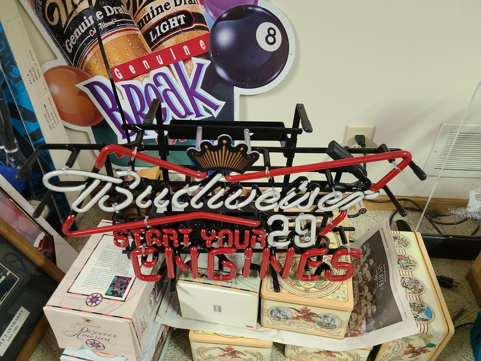 BUDWEISER #29 KEVIN HARVICK "START YOUR ENGINES" NEON 2013 NIB | eBay