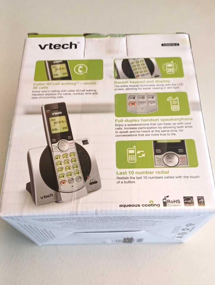VTech CS6919-2 DECT 6.0 2 Handset Cordless Phone Caller ID & Call Waiting | eBay