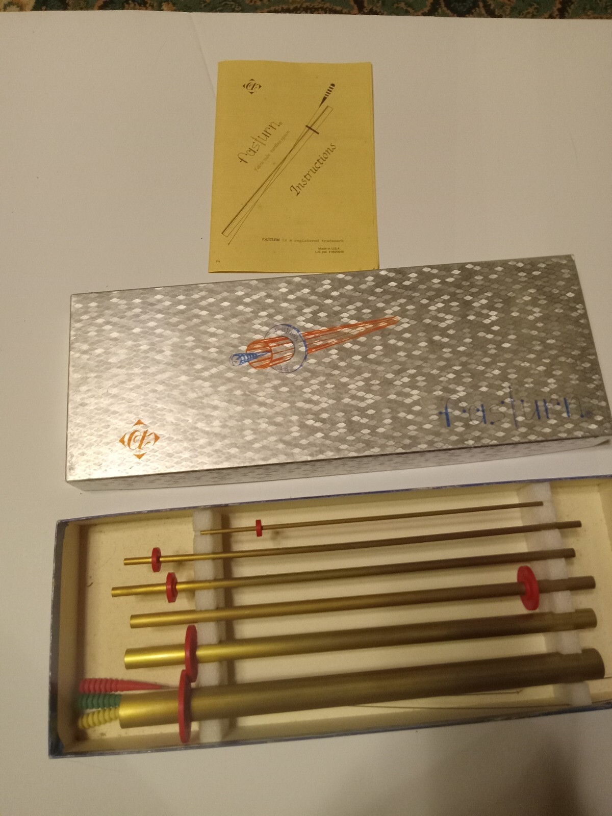 FASTURN 6 Tube 3 Hook Fabric Tube Turning System W/ box Instructions ...