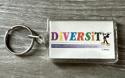 Disney World Diversity Keychain Respect Appreciate Value Everyone ...
