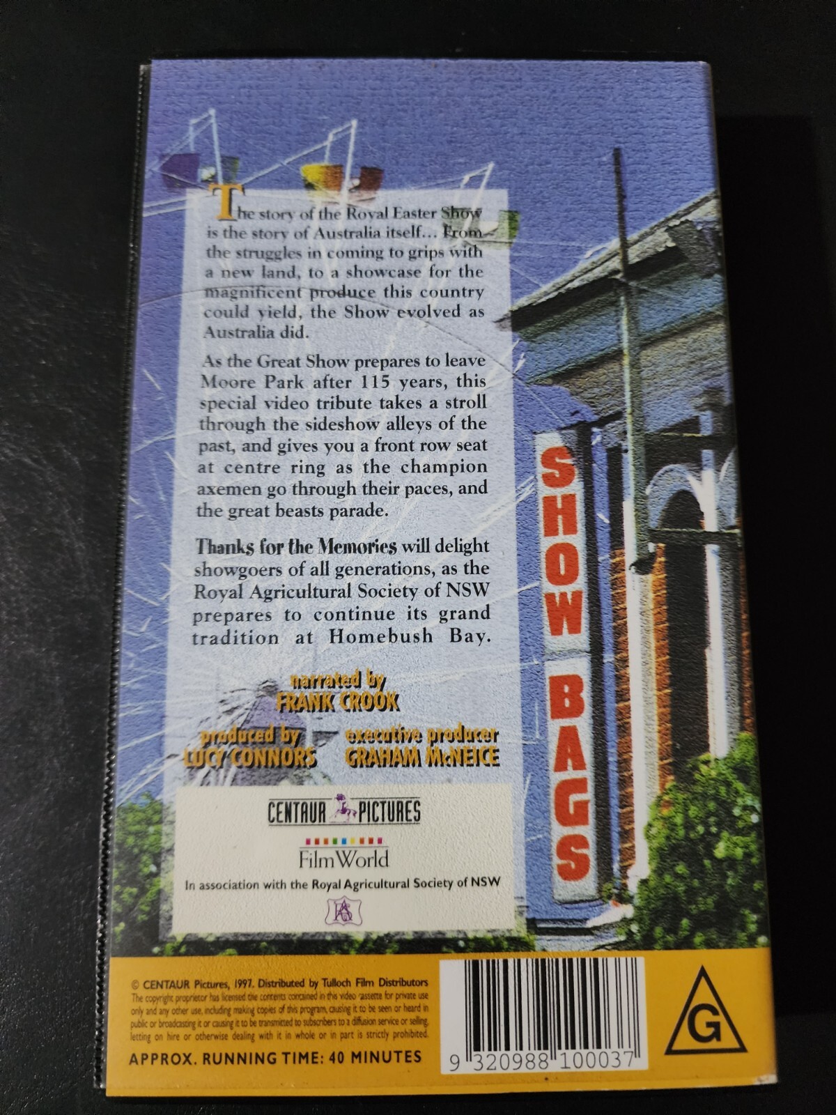 Thanks For The Memories - VHS - The Royal Easter Show Moore Park 1882 ...