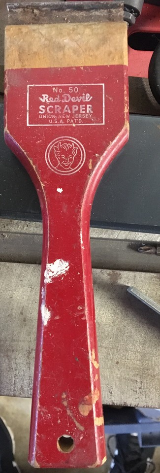 Vintage RED DEVIL Paint Scraper No. 50 | eBay