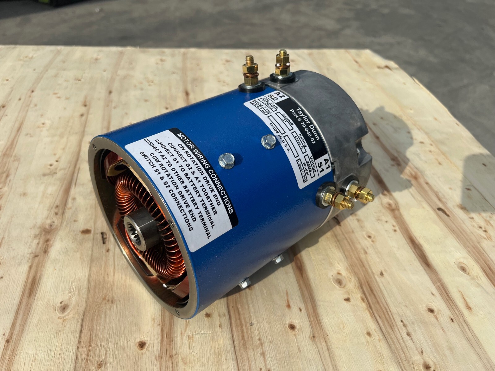 Taylor Dunn Drive Motor 70-049-02 | eBay