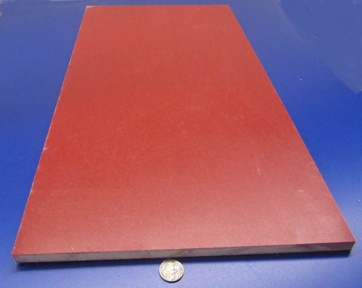 GPO3 Electrical Red Fiberglass Sheet 1/2" Thick x 12.0" Wide x 24.0 ...