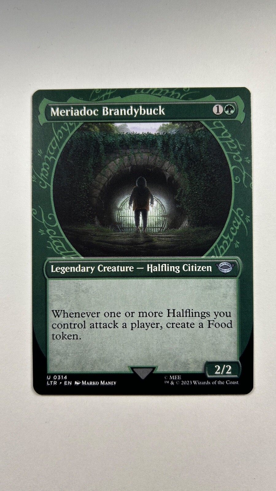 MTG Lord of the Rings Meriadoc Brandybuck Showcase #314 LOTR Magic the ...