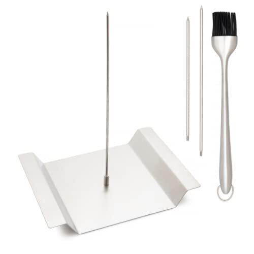Skewer Hack For Bbq 3 Stick Sizes Stainless Steel Stand For Upright ...
