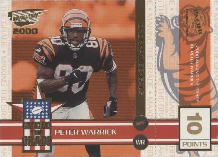 2000 Pacific Revolution - Making the Grade Peter Warrick #1 10 Point ...
