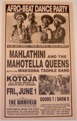MAHLATHINI & THE MAHOTELLA QUEENS, MAKGONA TSOHLE BAND, KOTOJA The ...