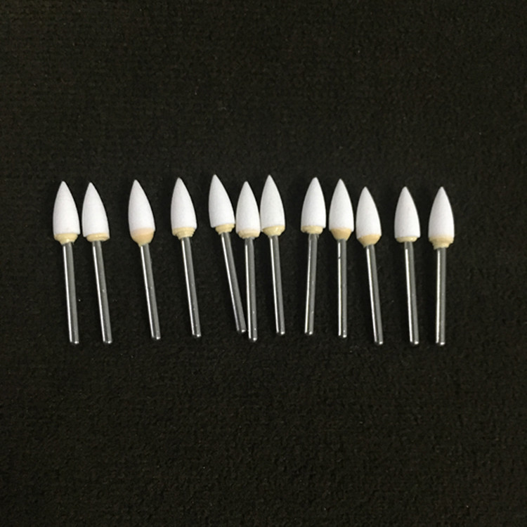 12pcs/set Dental Mounted White Finishing Polishing Stone burs FG FL2 | eBay