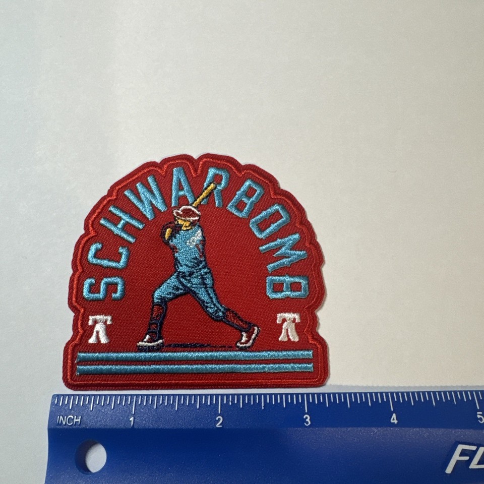 Phillies Schwarbomb Iron On Patch | eBay