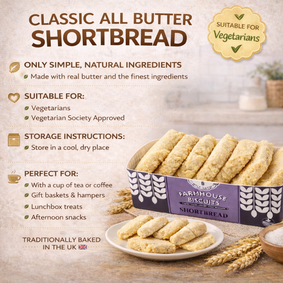 Farmhouse Biscuits Traditional Scottish Shortbread Fingers Boxed 200g ...