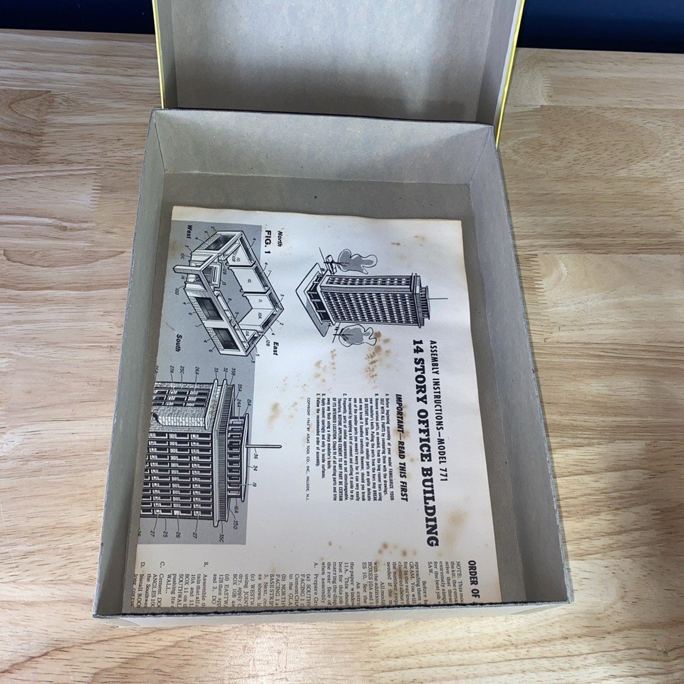 Atlas HO Scale 14 Story Office Building Kit #771-498 Vintage | eBay