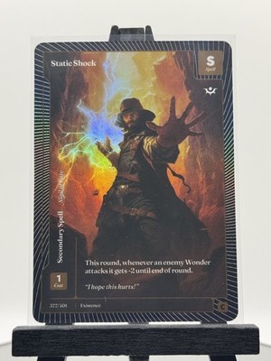 Wonders of the First CCG Static Shock 377/401 Existence Foil Common! | eBay