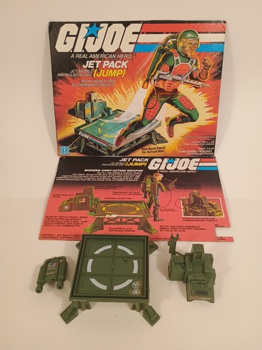 1982 Vintage G.I. GI Joe Lot ARAH 3.75 Figure JUMP Jet Pack Unit Near ...