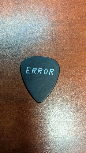 The Warning Dany And Alejandra Villarreal Black Error Guitar Pick | eBay