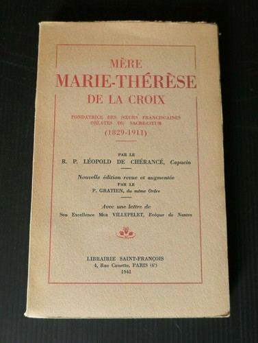 MERE MARIE-THERESE DE LA CROIX SOEURS FRANCISCAINES OBLATES DU SACRE ...