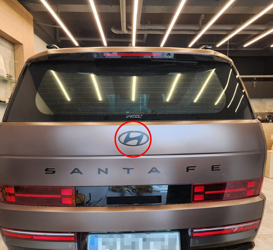 Genuine OEM Hood Trunk Letter Matt Black Emblem For 2024~2026+ Hyundai ...