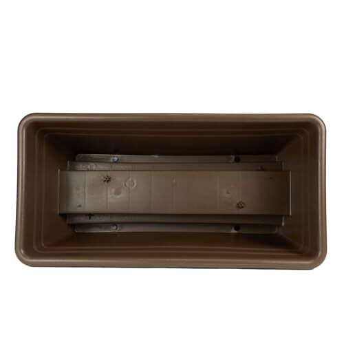 24 Inch Deck Railing Planter Box - Decorative Lightweight Chocolate | eBay