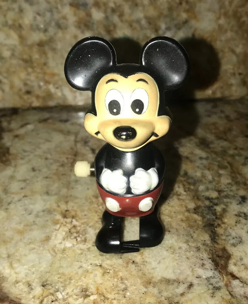 Mickey Mouse Wind Up Toy Vintage Walking Tomy Walt Disney Production ...