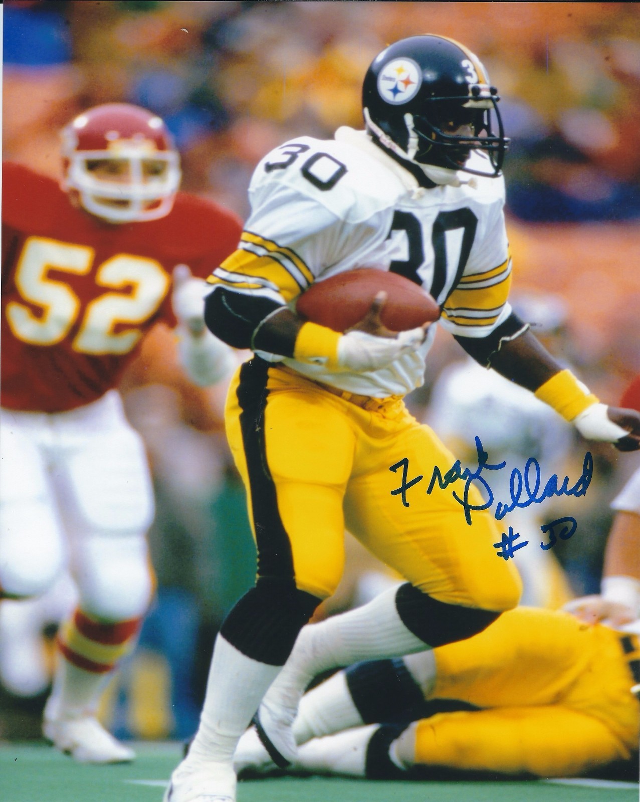 Signed 8x10 FRANK POLLARD Pittsburgh Steelers Autographed photo w/Show ...
