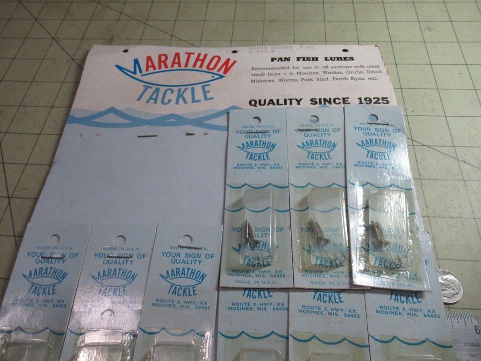 Vintage Marathon Tackle Company Pan Fish Lures Fishing Lure Store ...