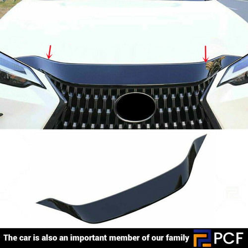 Black Hood Bonnet Guard Cover Molding Trim For Lexus NX 250 350h 450h ...