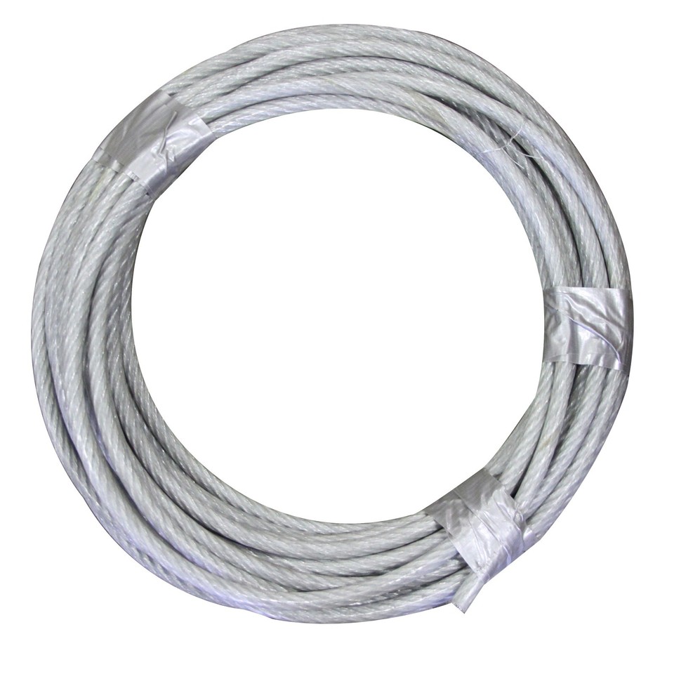 Vinyl Coated Aircraft Cable 1/16" to 3/32" x 250 FT Bulk 7x7 Steel Core ...