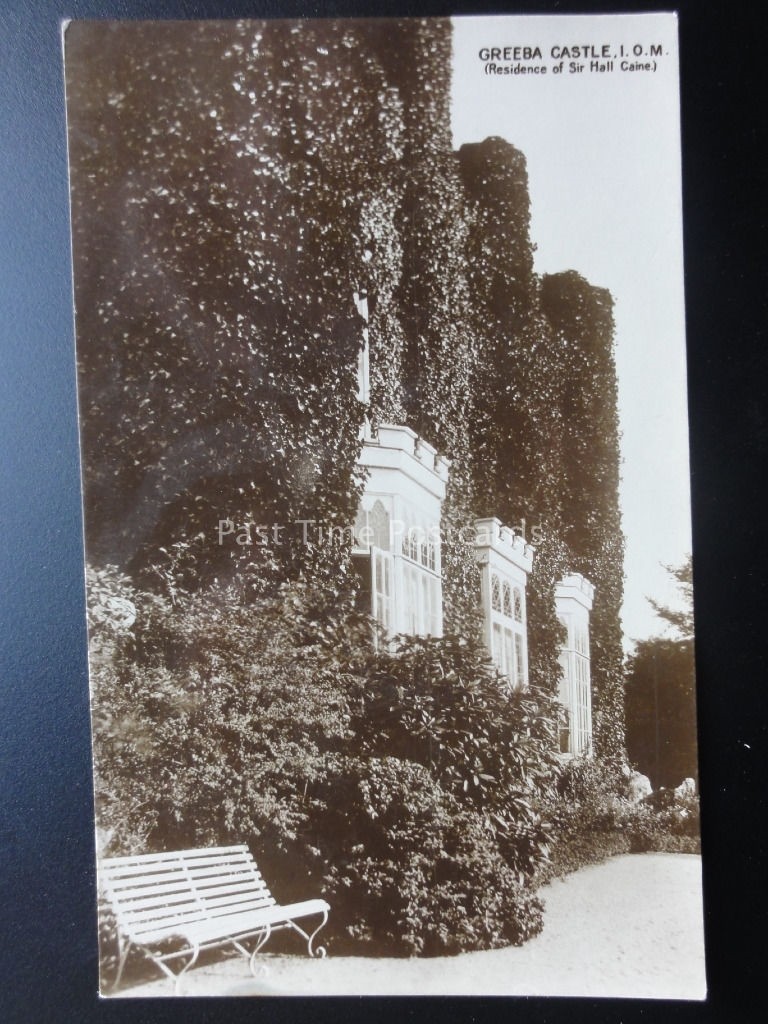 Isle of Man GREEBA CASTLE Residence of Sir Hall Caine - Old RP Postcard ...