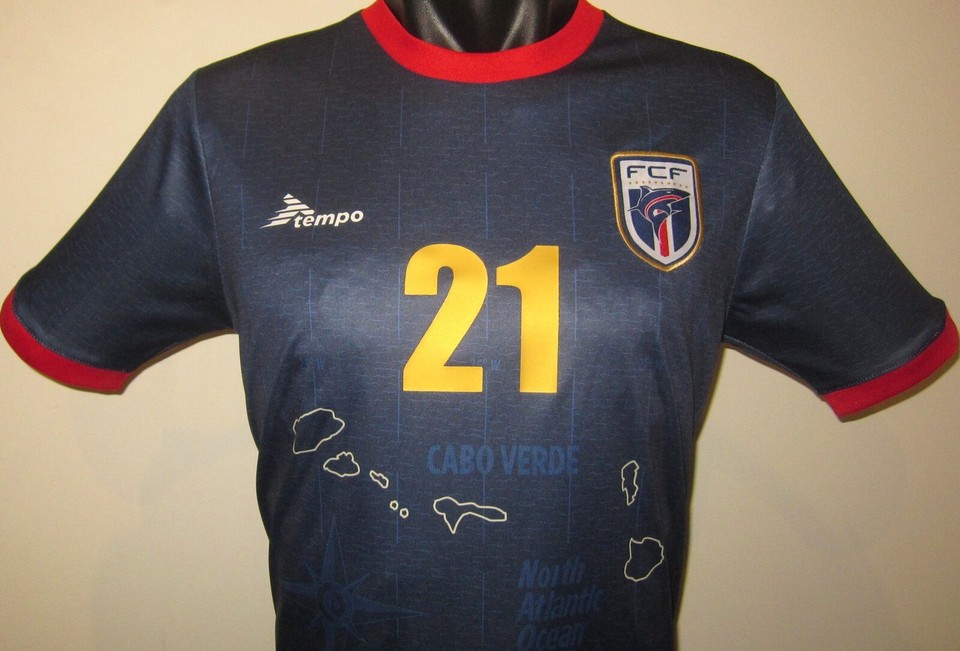 Cape Verde National Team BEBÉ #21 AFCON 2023 Tempo Football Shirt ...