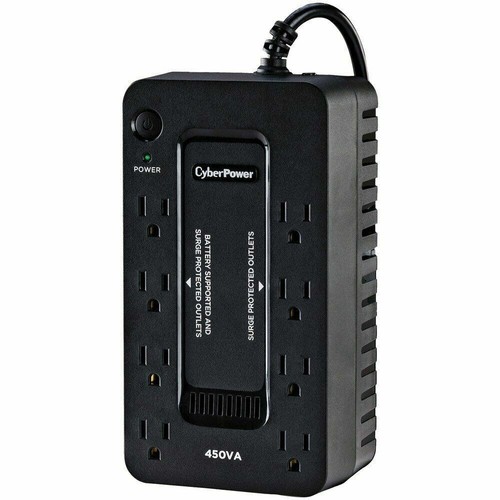 CyberPower SE450G1 8-Outlet 450VA PC Battery Back-Up System and Surge ...