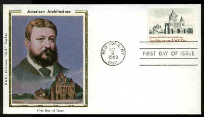 1839 ARCHITECTURE FDC NEW YORK, NY R & R COLORANO "SILK" CACHET | eBay