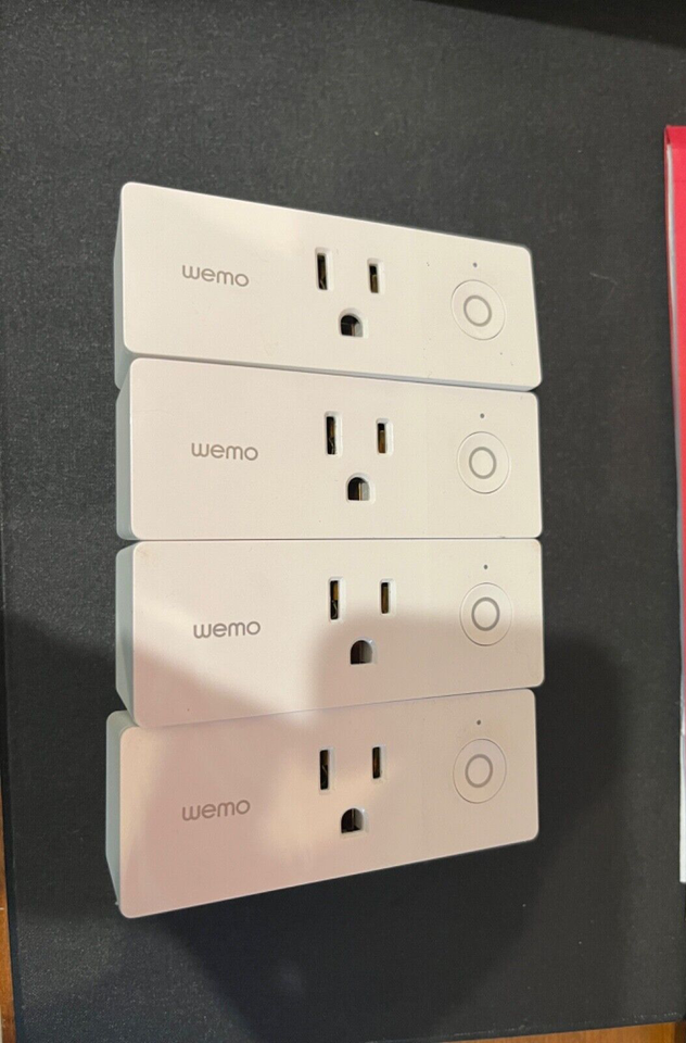 WeMo WiFi Enabled Smart Plug - White (F7C063) SET of 4 | eBay