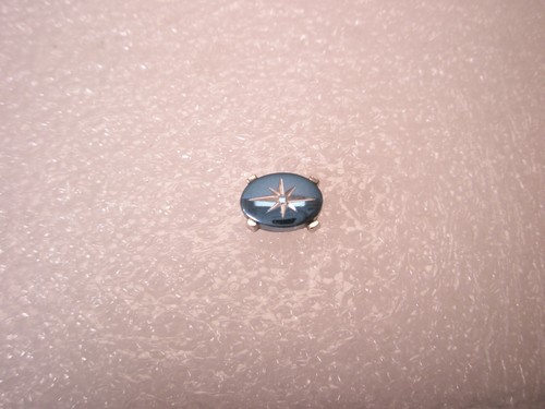 5/16" Diamond Cut Blue Anodized Aluminum Vintage SWANK Tie Tack Lapel ...