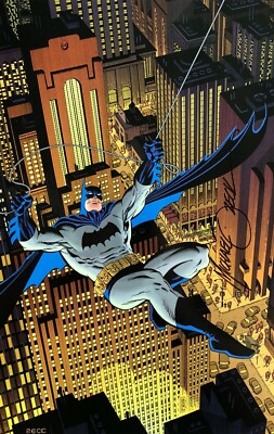 MIKE ZECK rare BATMAN 417 COVER print SIGNED art COLOR exclusive LAST ...