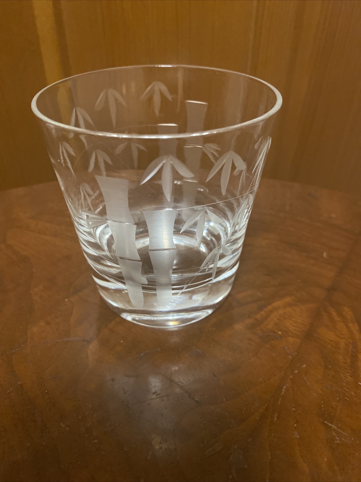 Vintage Noritake Sasaki Etched Bamboo Pattern Double Old Fashioned ...
