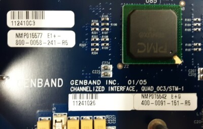 Genband 805-0058-241 QUAD OC3/STM1 CHANNELIZED INTERFACE (G9). Brand ...