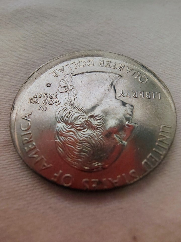 Error Quarter Misprint Mistake Off Center Strike 25 Cents Washington ...