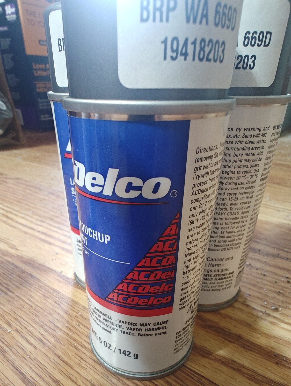 ACDelco Dark Anderson Silver Metallic 5oz Lacquer Touch Up Paint WA ...