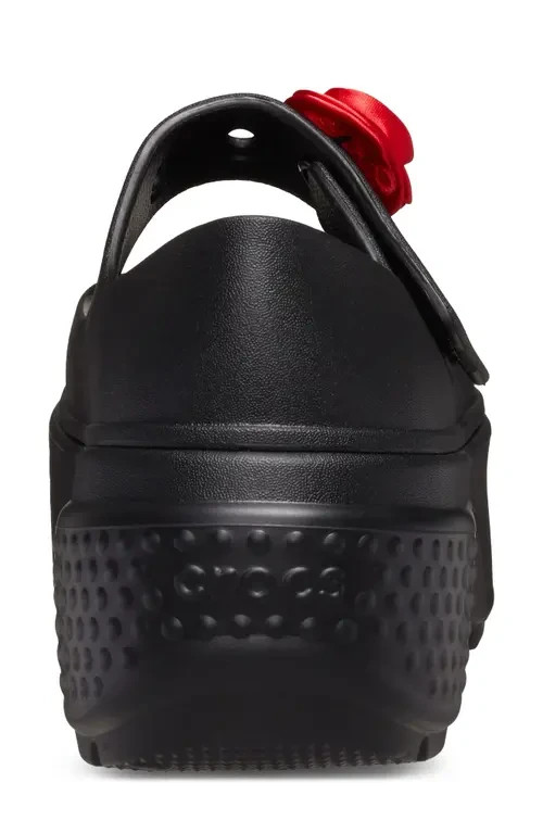 CROCS Stomp Rosette Mary Jane Black Platform Shoes Goth Punk Women's ...