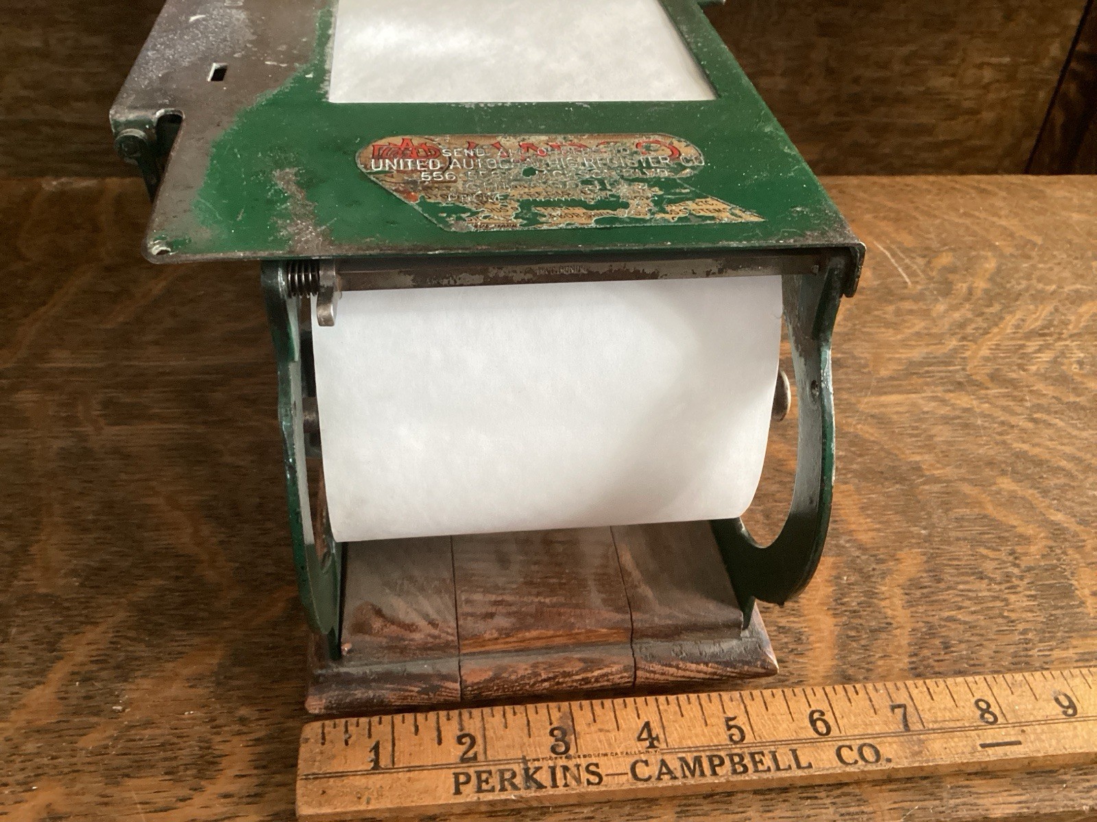 UARCO United Autographic Register Antique Receipt Machine, Cast Iron