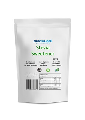 Puresweet® Premium Stevia Sweetener 500g Tastes Like Sugar, Diabetic ...